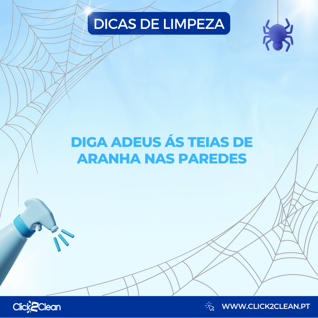 Como evitar as teias de aranha do canto das paredes – Click2Clean